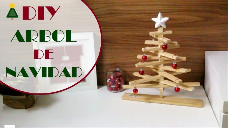 Cómo Crear un Árbol de Navidad con Palitos de Madera para tu Hogar - Hair Topel G